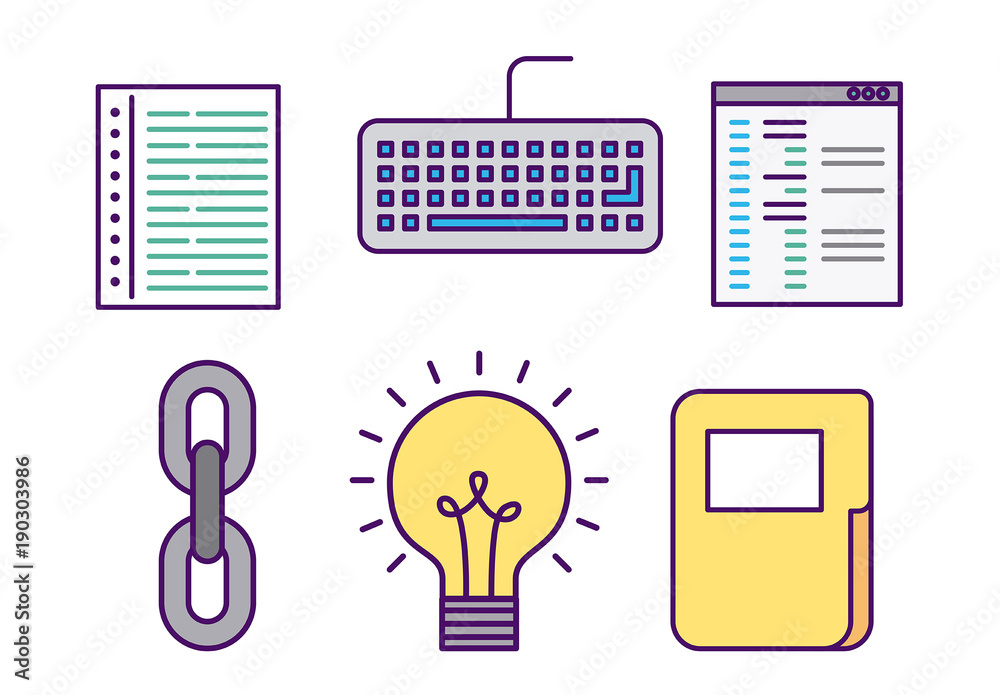 Business Icon Set 2 Stock Template | Adobe Stock