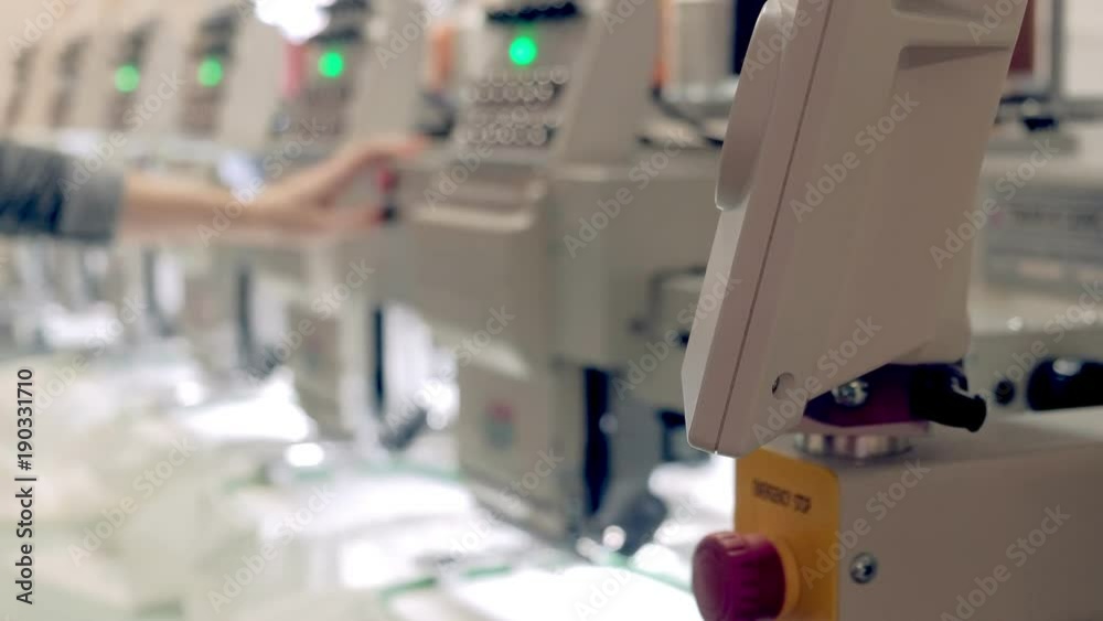 Textile - Professional and industrial embroidery machine. Machine ...