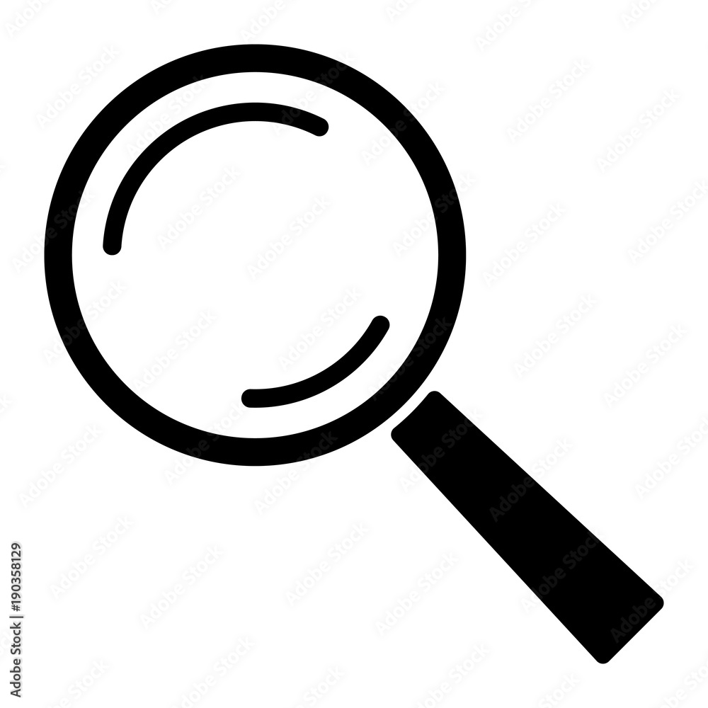 Icon - Lupe Stock-Vektorgrafik | Adobe Stock