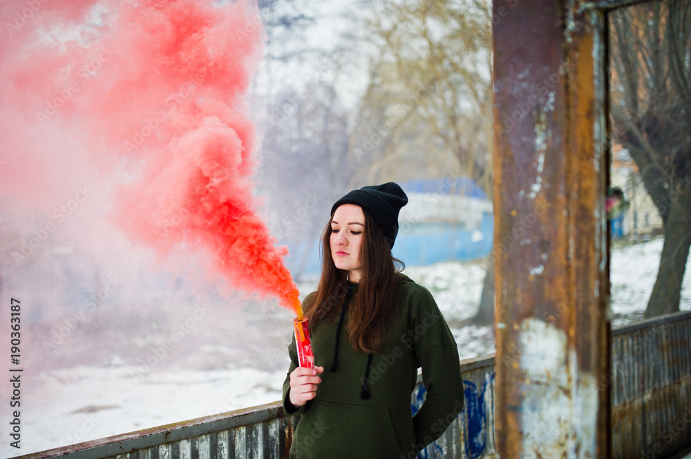 Colored Smoke In Hand