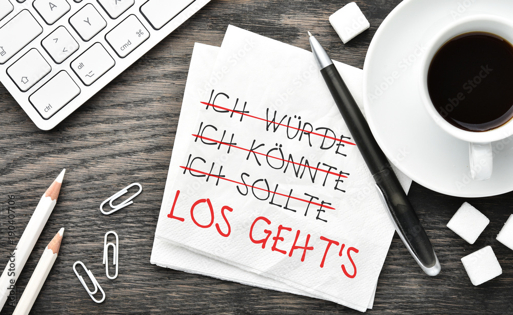 Los geht's Stock-Foto | Adobe Stock