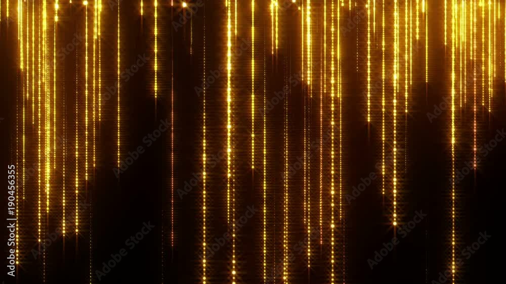 Glittering Particle Streaks Seamless Looping | Raining Glowing Glitter ...