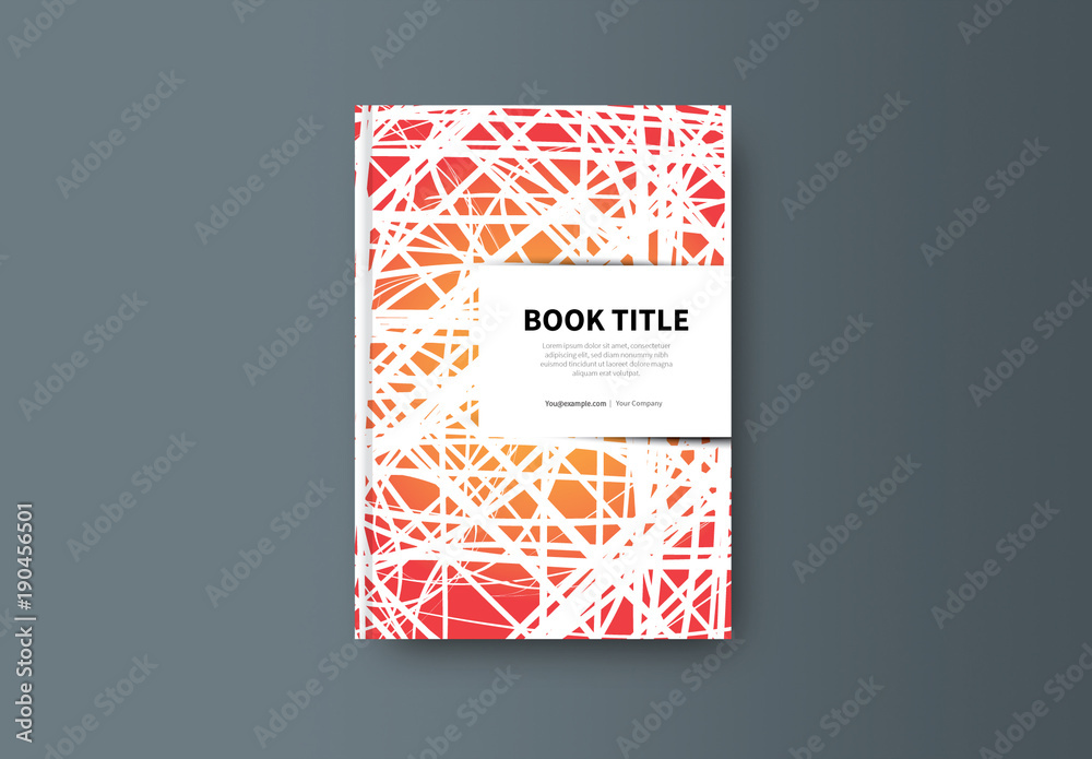 Abstract Book/Report Cover Layout 21 Stock Template | Adobe Stock