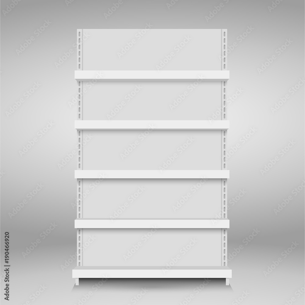 Empty Supermarket Shelf