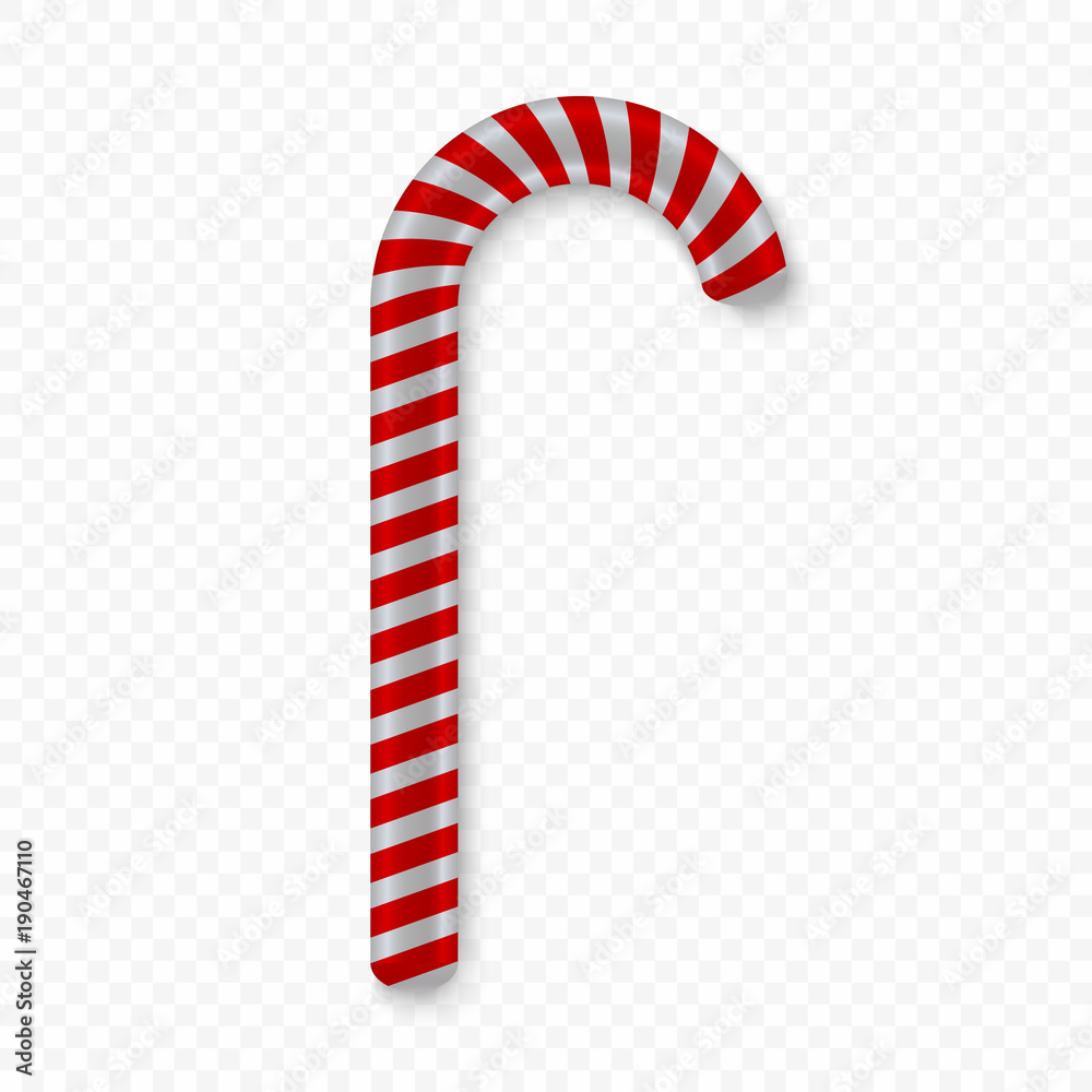 candy cane isolated on transparent background Stock Vector | Adobe Stock