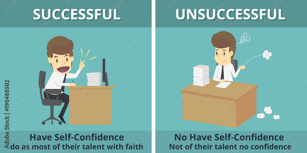 Businessman successful and Businessman unsuccessful.Cartoon of business ...