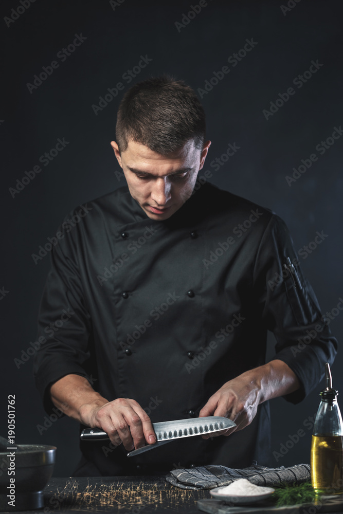 Chef Koch in der Küche Stock Photo | Adobe Stock