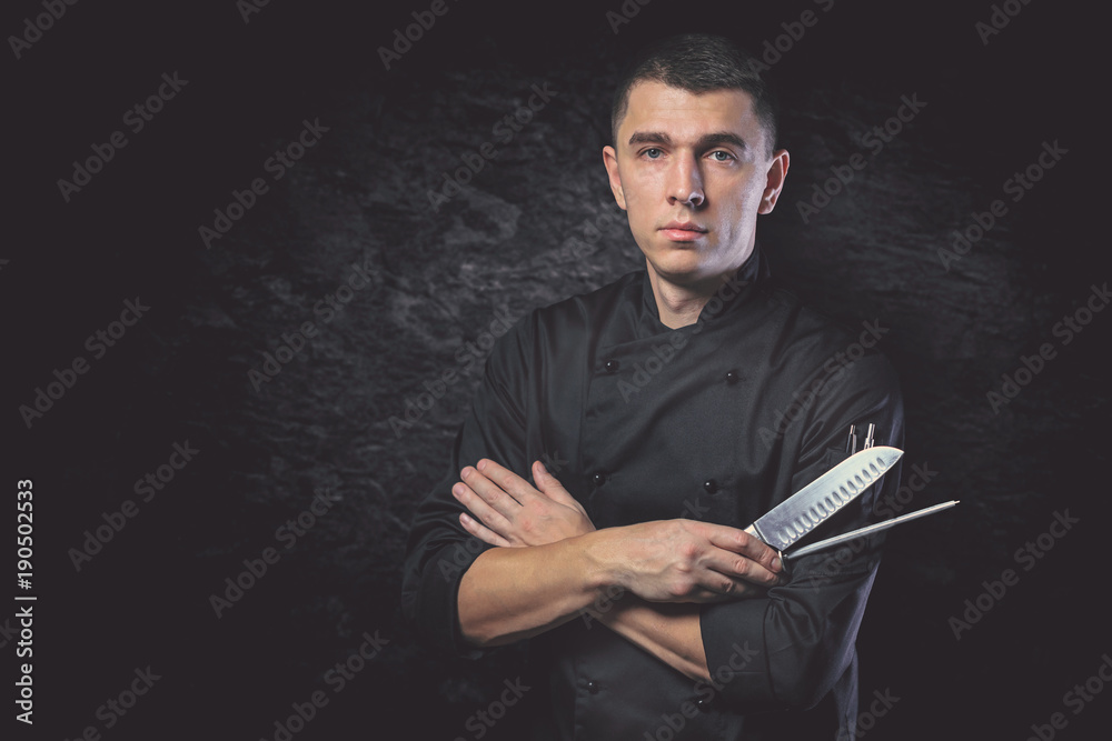 Chef Koch in der Küche Stock Photo | Adobe Stock