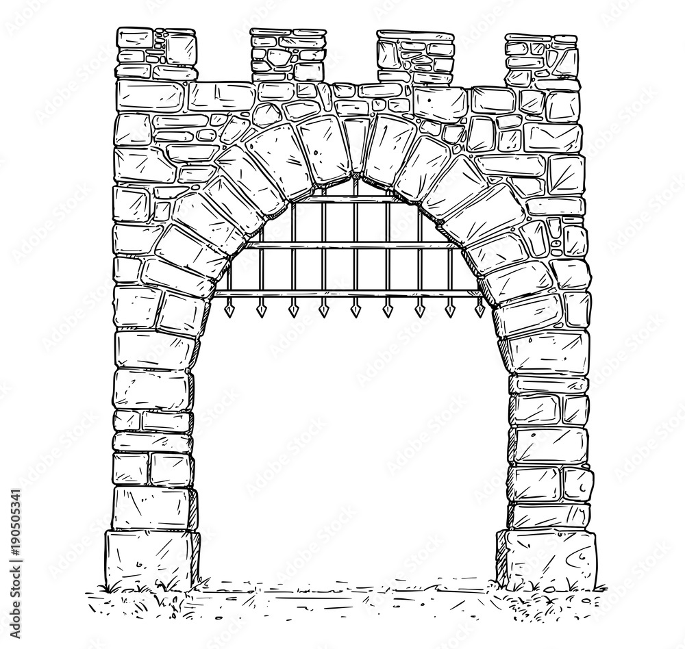 Open Gate Drawing