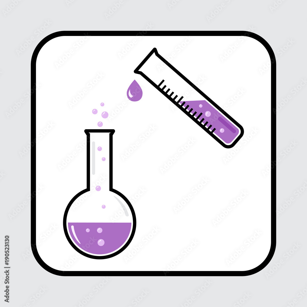Bubbling Beaker Vector Clipart