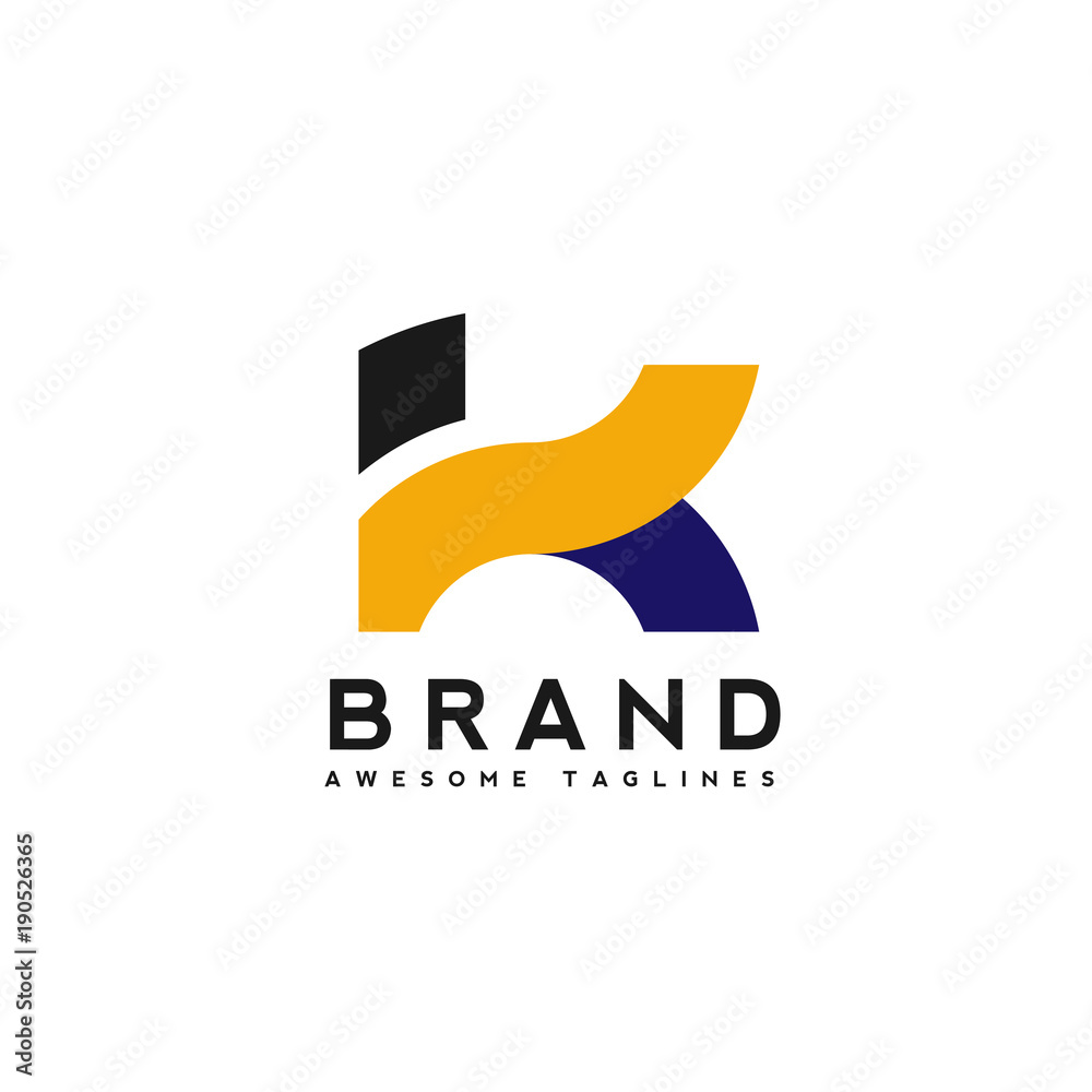 letter K logo simple design template Business corporate. creative ...