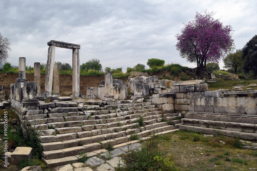 Stoa of the ancient centre of worship of the goddess Hecate in Lagina ...