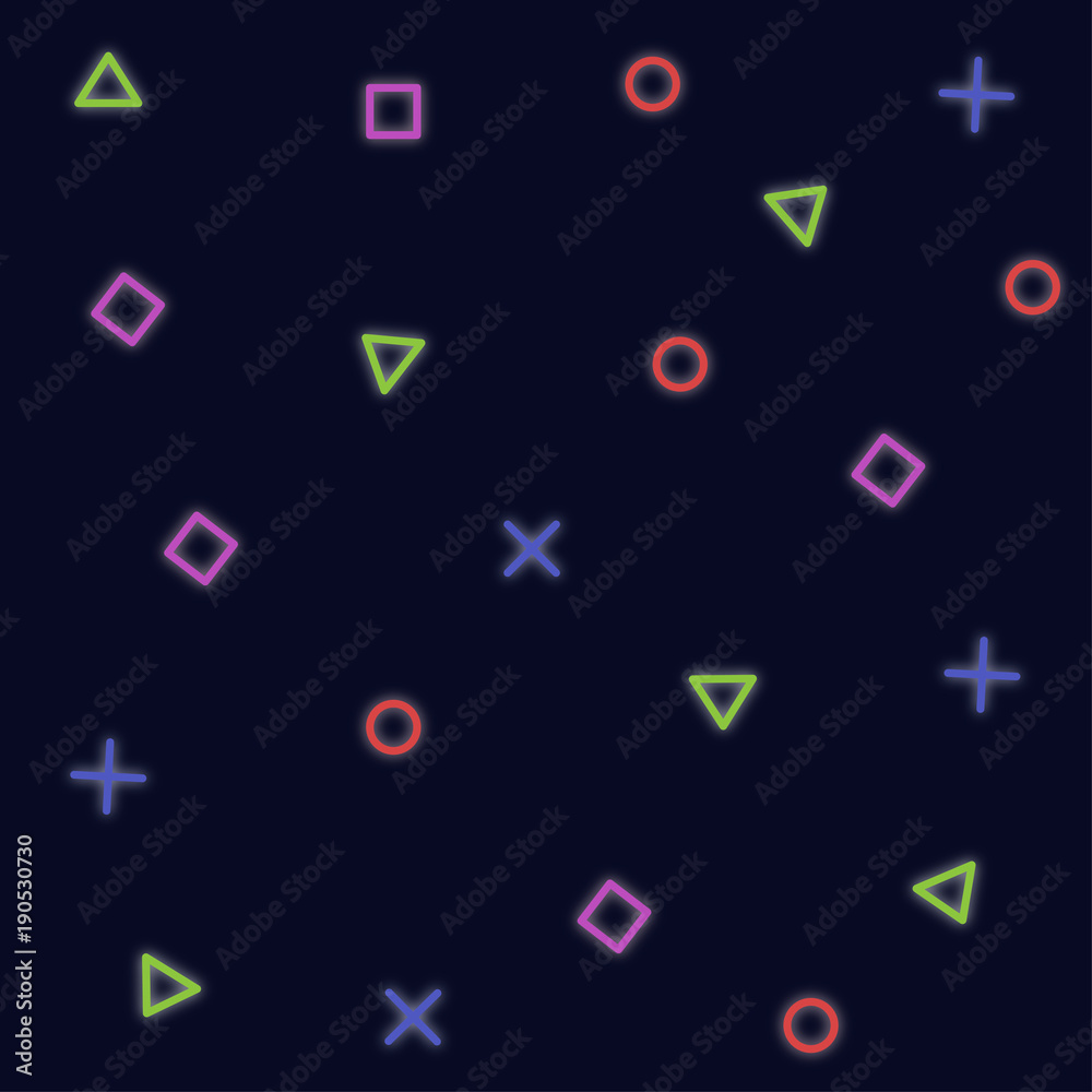 Joystick shape pattern flat vector illustration. You can use this ...