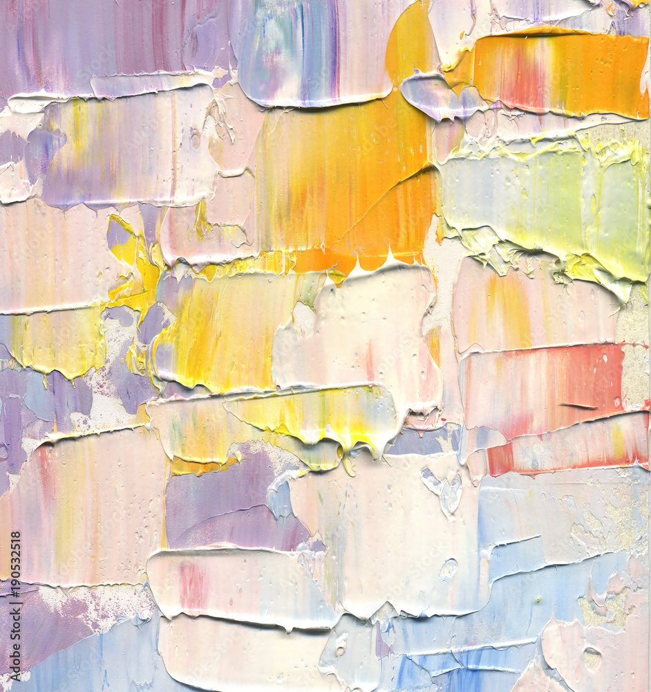 Colorful abstract painting background. Highly-textured oil paint ...