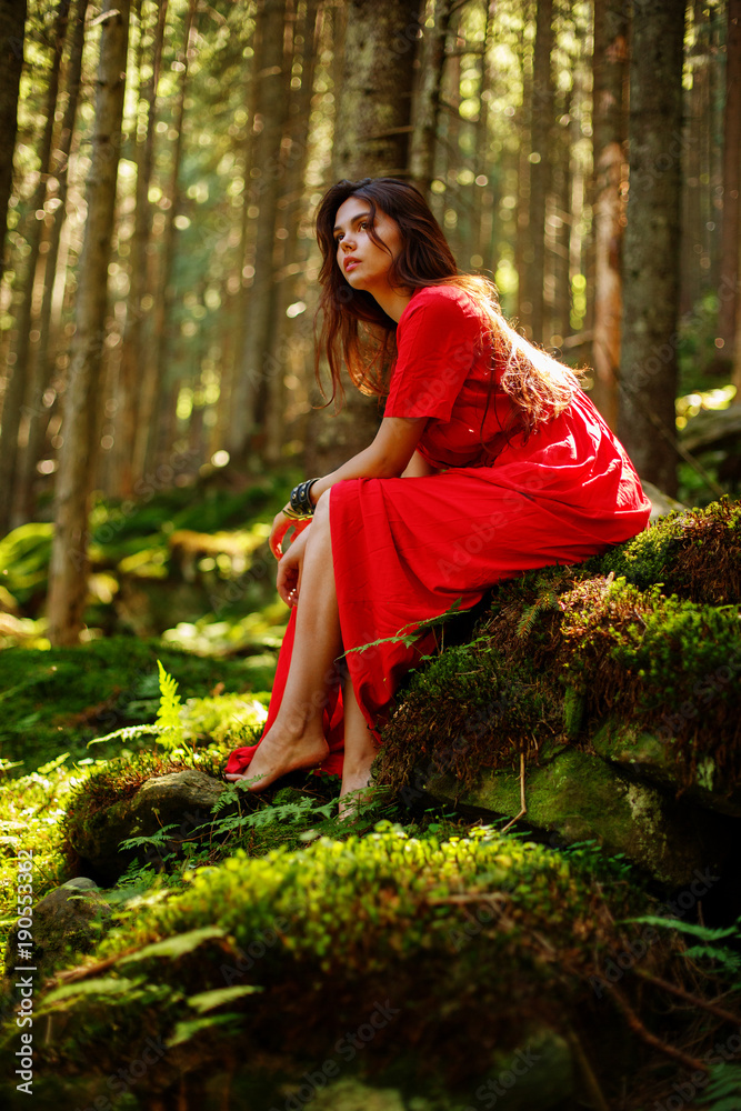 Dresses In Forest Photography