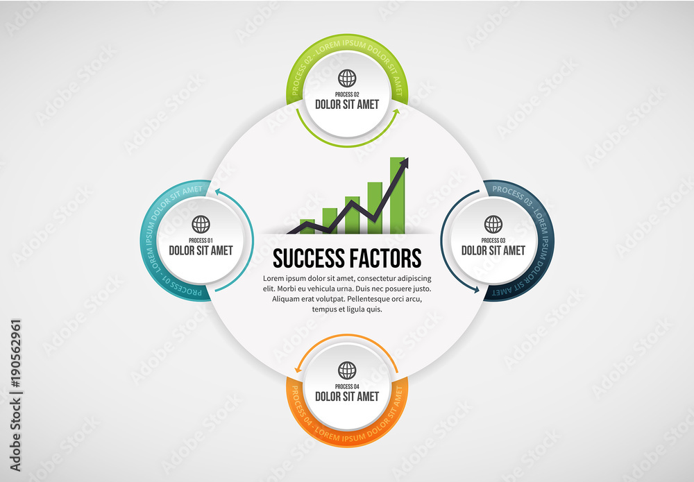 4 Grouped Circles Infographic 2 Stock Template | Adobe Stock