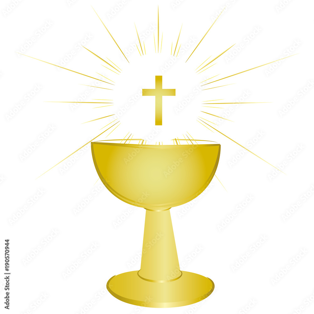 First communion symbol for a nice invitation design. Stock Vector ...