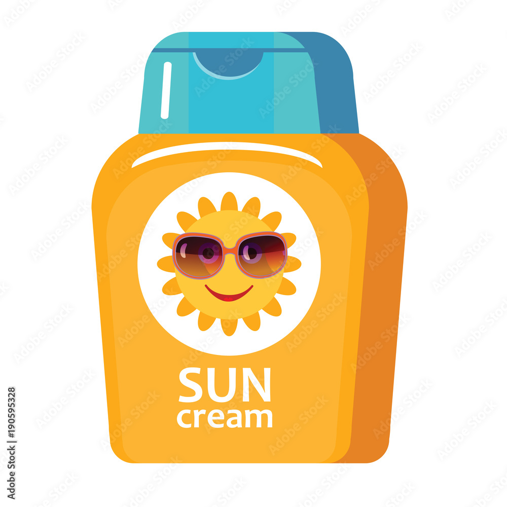 Sunscreen Lotion Clipart