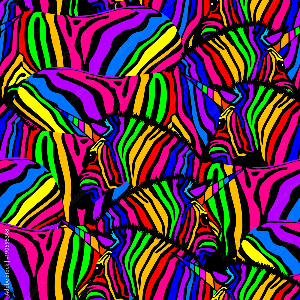 Rainbow Zebra Backgrounds