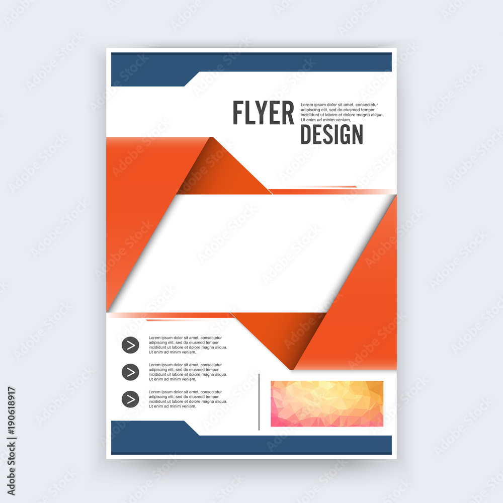 Abstract flyer design background. Brochure template. Can be used for ...