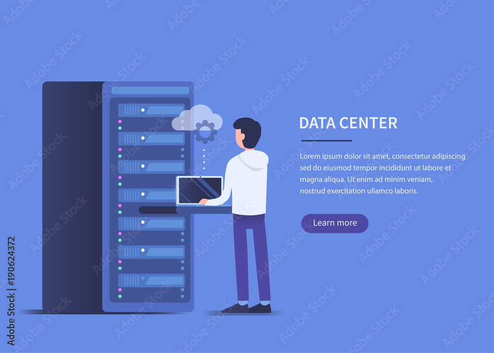 data center Stock Vector | Adobe Stock