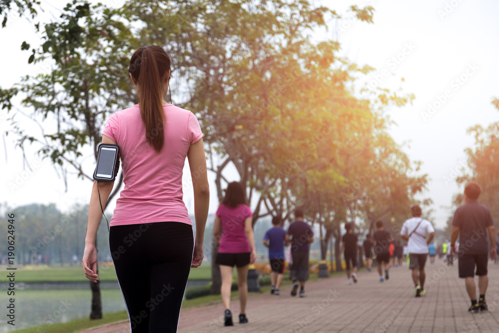 Group Walking Exercise
