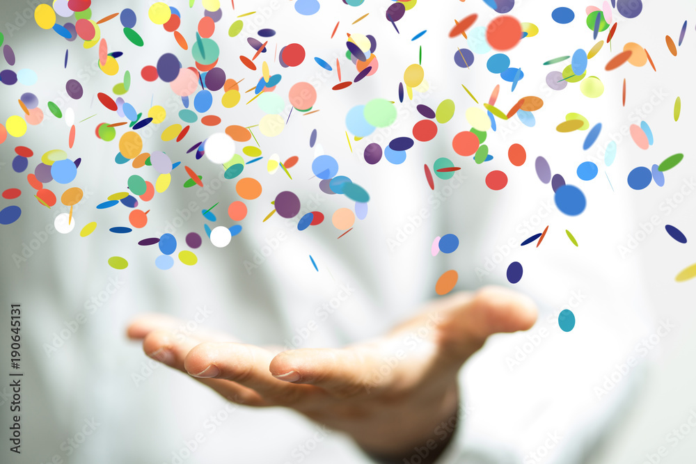 confetti Stock Photo | Adobe Stock