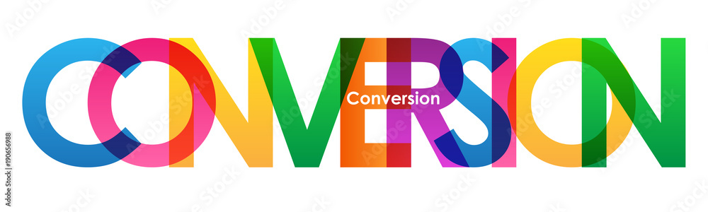 CONVERSION METRIC vector letters icon Stock Vector | Adobe Stock