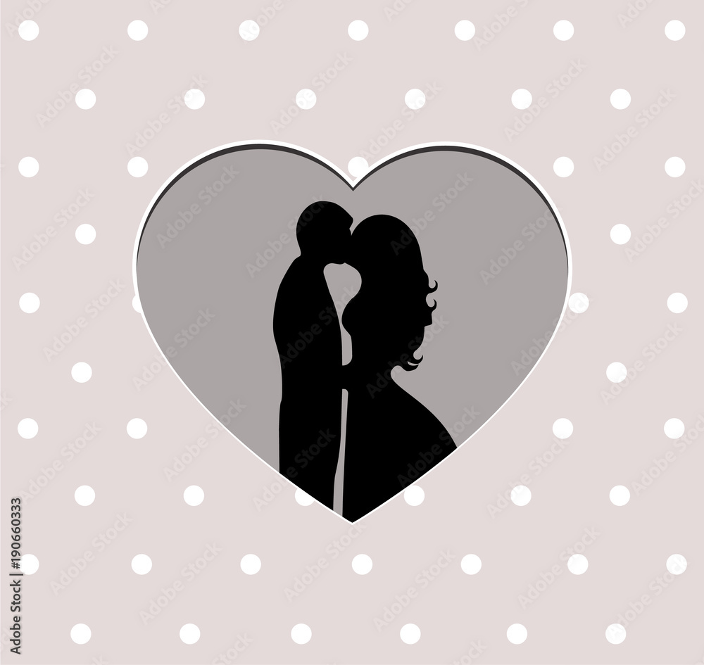Beautiful vector design of lovely couple Stock Vector | Adobe Stock