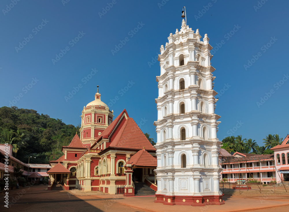 Shri Mangeshi temple - hindu temple in Ponda, Goa, India. Shri Mangeshi ...