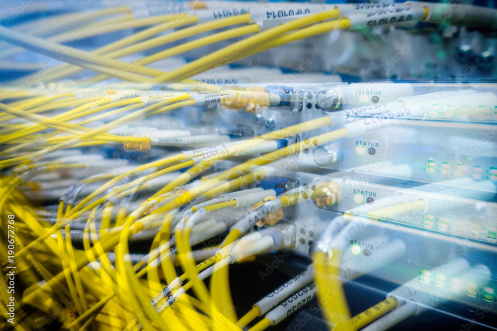 Fiber Optical connector interface. multiple exposure. Information ...