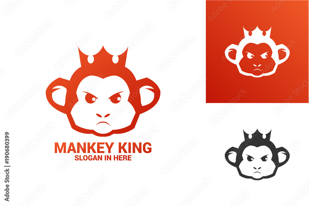 Logo Template Monkey King Design Vector, Emblem, Design Concept ...