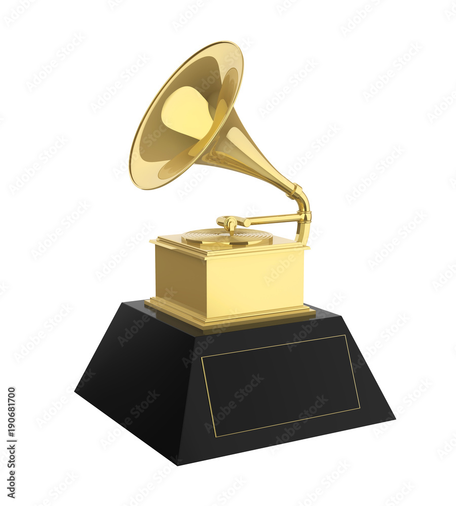 Music Gramophone Trophy Award Isolated Stock Illustration | Adobe Stock