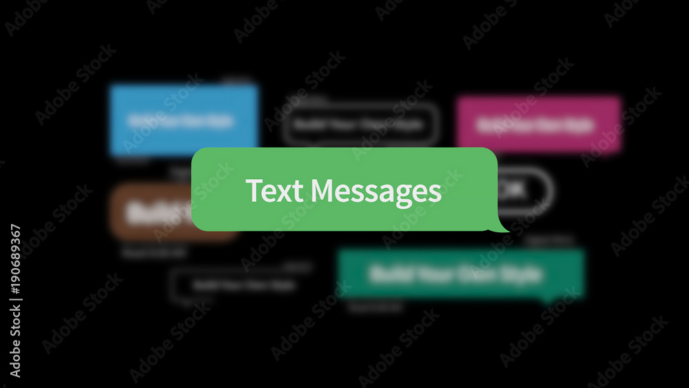 Text Messages Stock Template | Adobe Stock