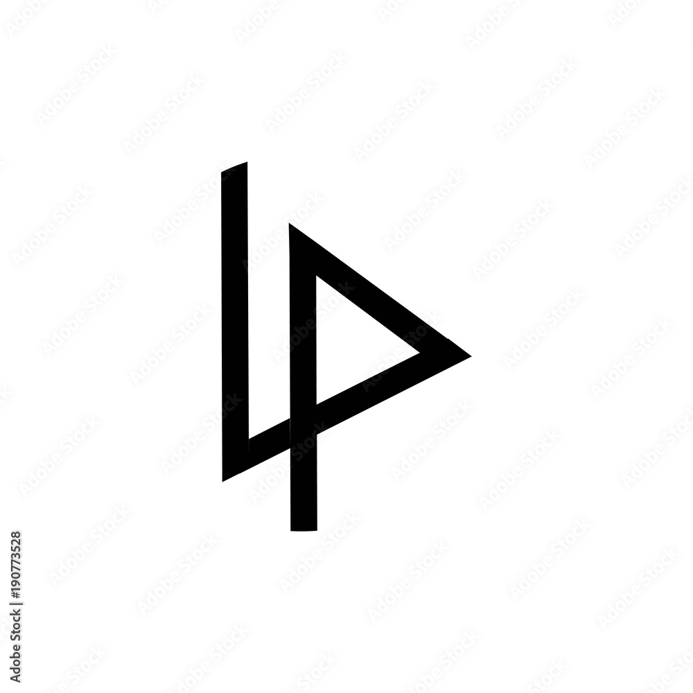 art of letter lp logo vector Stock Vector | Adobe Stock