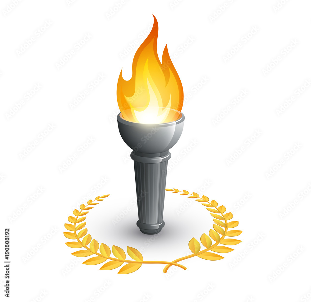 Compétition flambeau vector de Stock | Adobe Stock