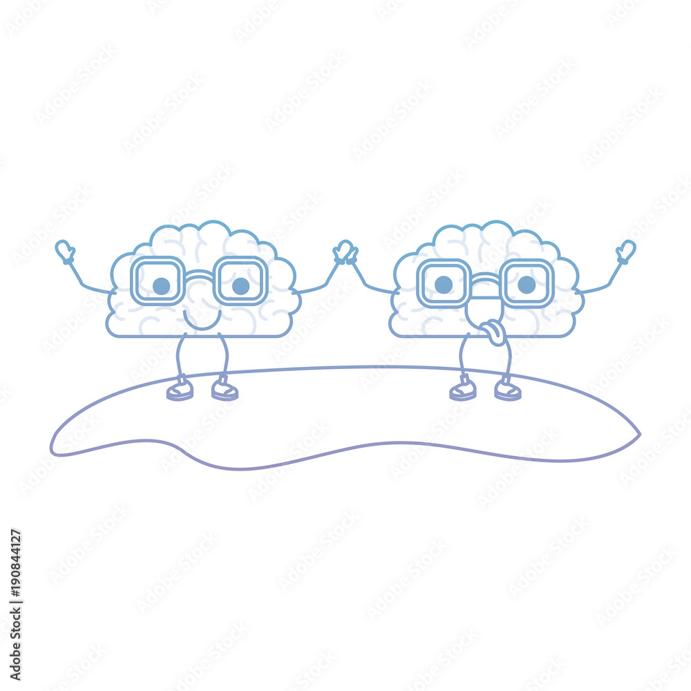 brain science cartoon character fun comic mind intelligence mental ...