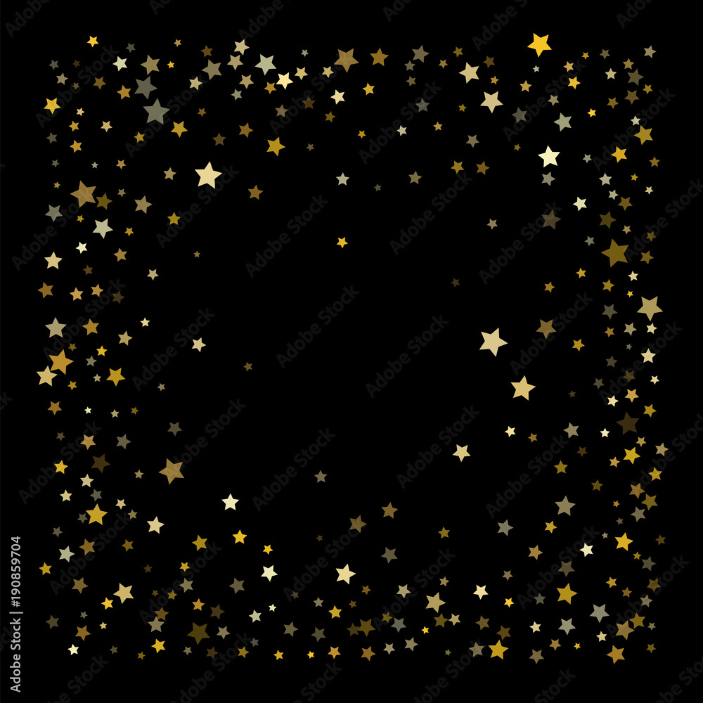Gold Dust, Sparkles, Premium Star Scatter Vector Background Falling ...