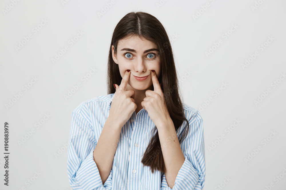 Depressed Smiling Girl