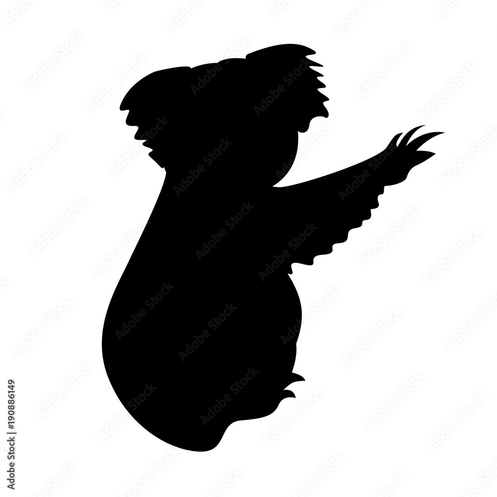 Koala Silhouette Koala | Silhouette Vector SVG EPS DXF Grafik Von