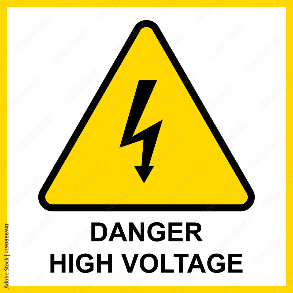 High Voltage Symbol Vector High Voltage Symbol Vector