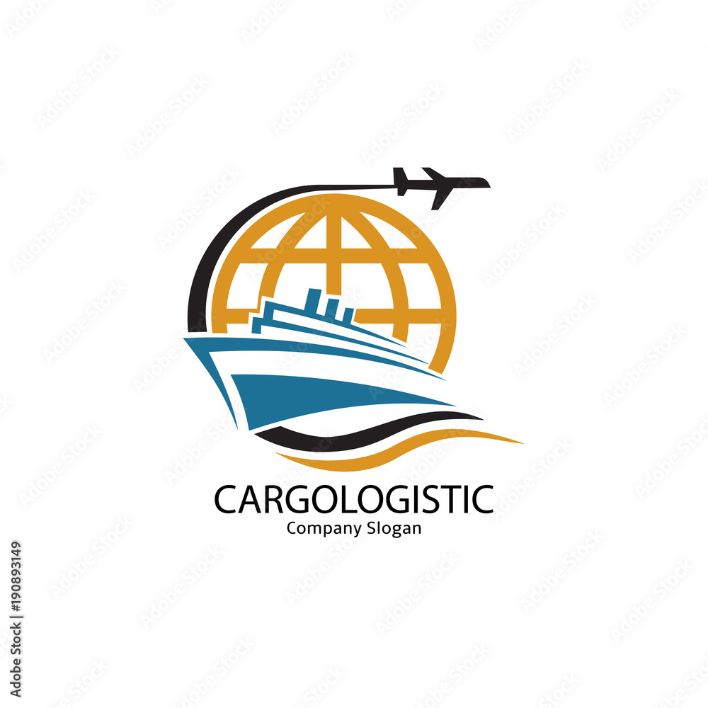 Cargo logistic logo Stock Vector | Adobe Stock