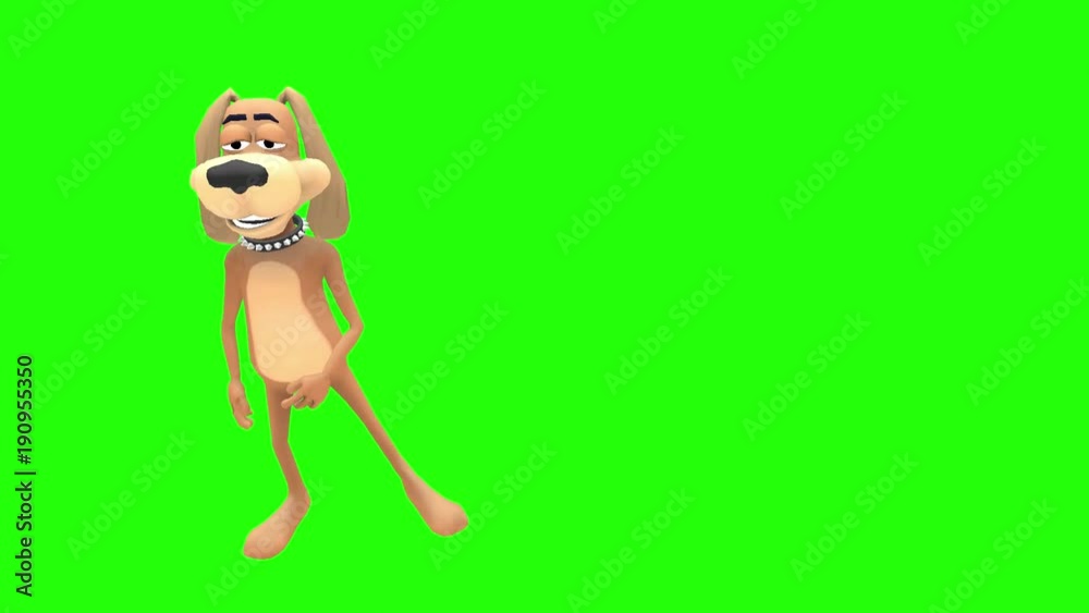 Creepy scary spooky eerie animated cartoon dog hound canine pooch mutt ...