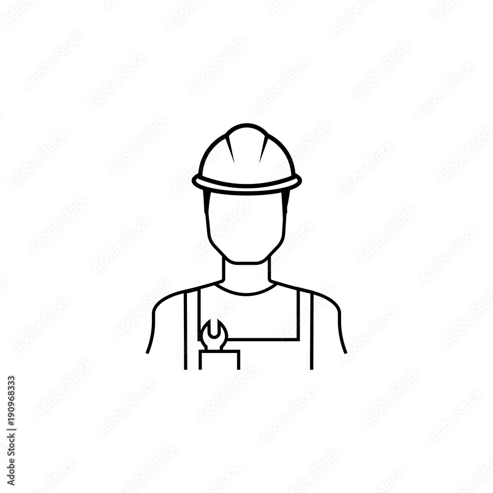 plumber icon. Avatar element of professions for mobile concept and web ...