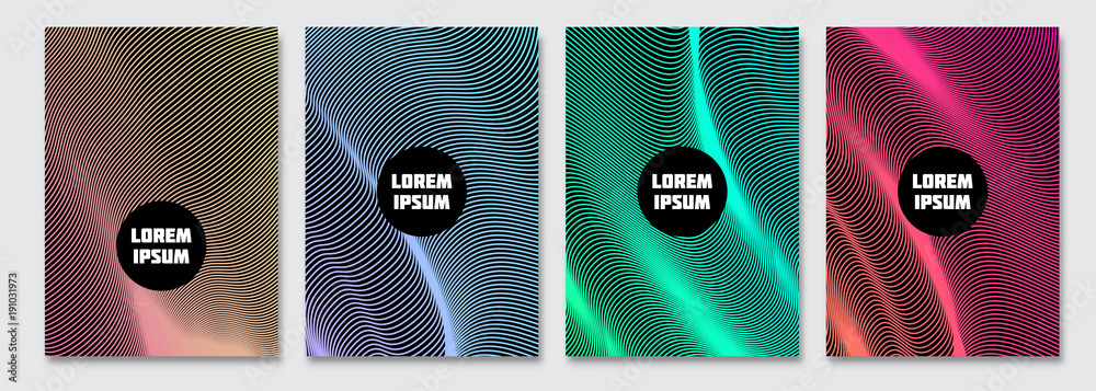 Cover design template. Vector minimal abstract background with smooth ...