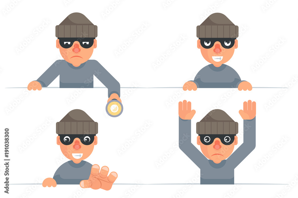 Greedily evil thief grabbing hand flashlight peeping out surrender give ...