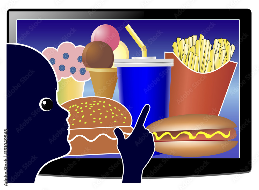 Kids Watching Tv And Eating