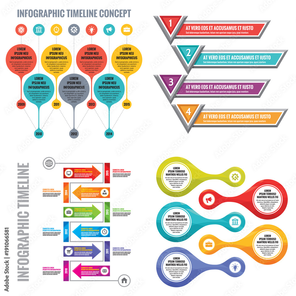 Infographic Creative Design Vector Set