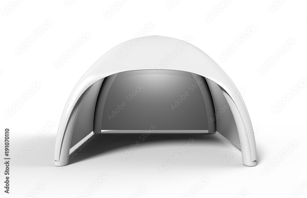 Pop Up Dome Spider Inflatable Advertising Arch White Blank Tent. 3d ...