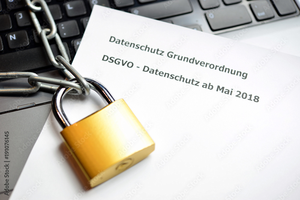 Datenschutz-Grundverordnung DSGVO ab Mai 2018 Stock-Foto | Adobe Stock